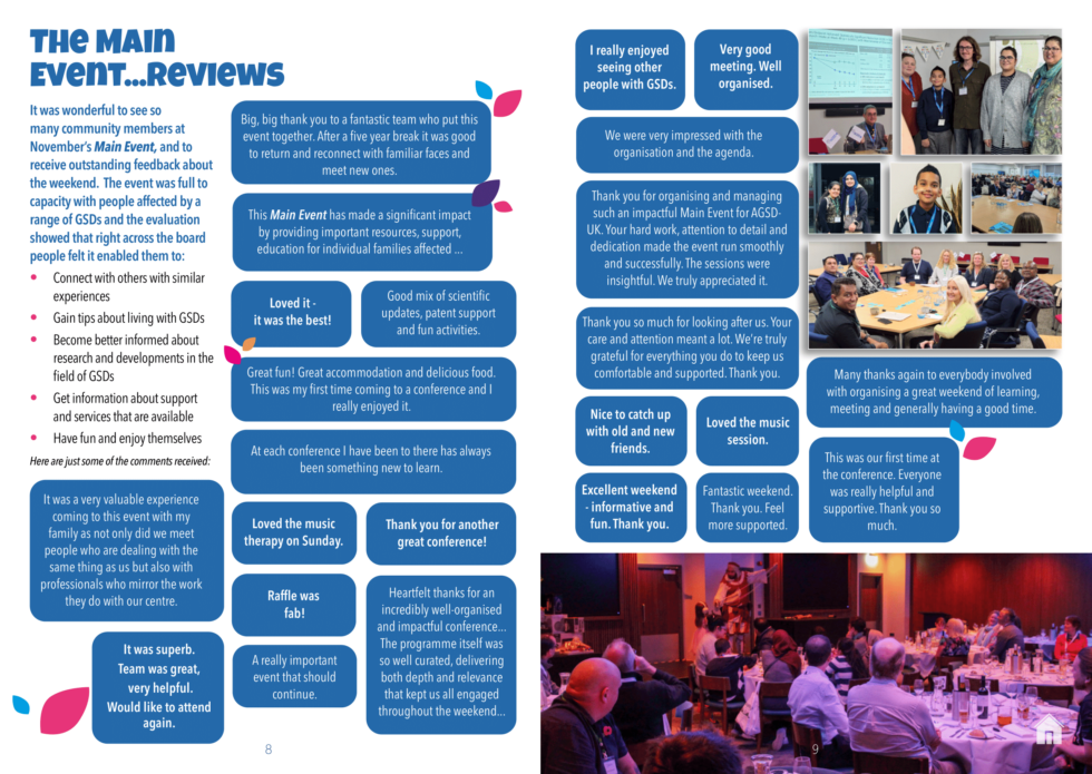 Feedback from our Main Event - AGSD-UK